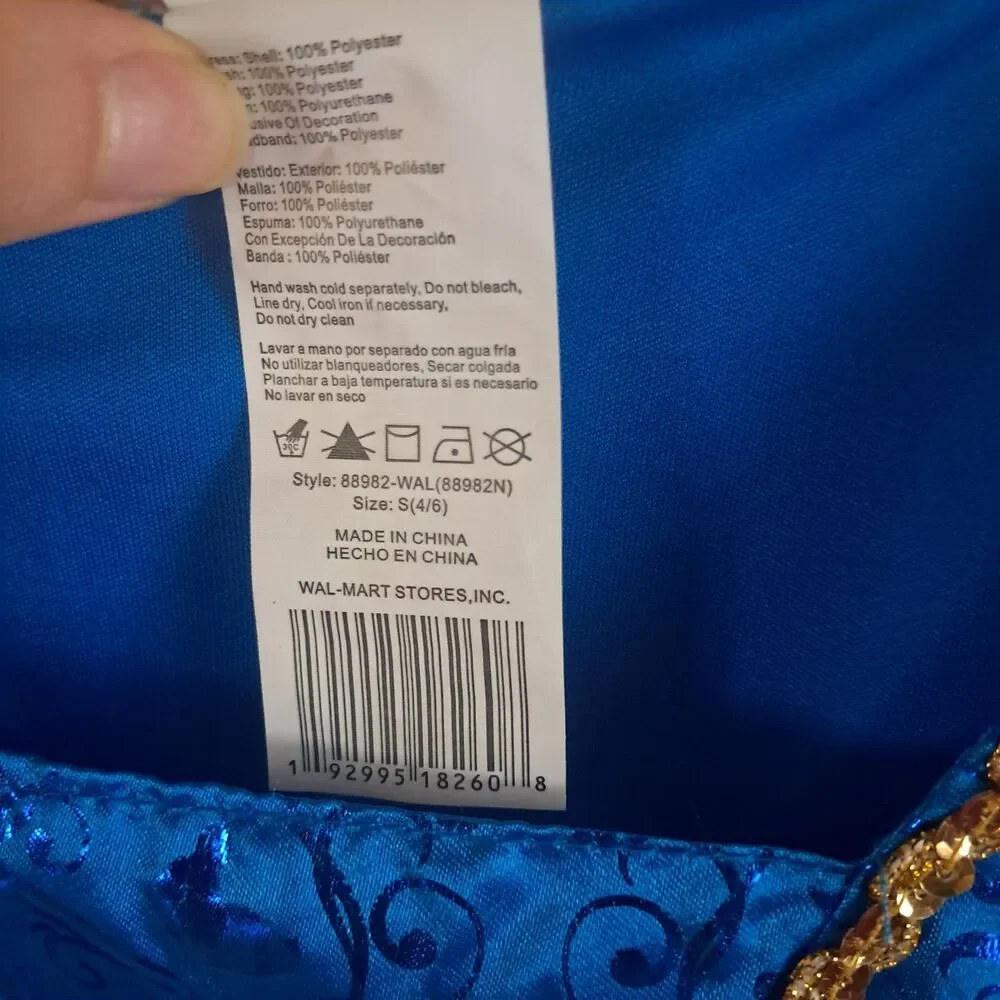 Disney | Other | Disney Princess Classic Snow White Costume Dress Blue ...
